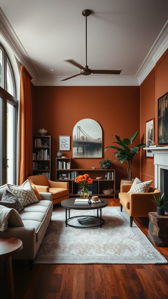 25 Stunning Ideas to Transform Your Living Room with Burnt Sienna Magic ...